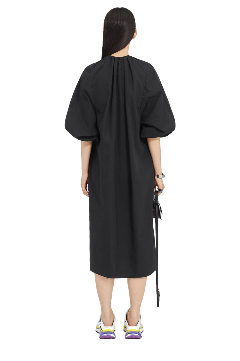MM6 MAISON MARGIELA | Back-Stitch A-Line Midi Dress | sparklemonde.com
